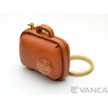 Suitcase Leather Keychain(L)