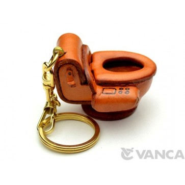 Toilet Bowl Leather Keychain(L)