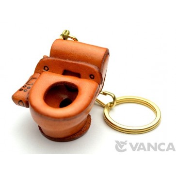 Toilet Bowl Leather Keychain(L)