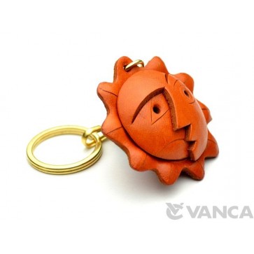 An Artistic Face Leather Keychain(L)