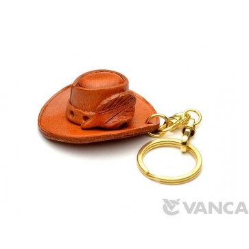Cowboy Hat Leather Keychain(L)