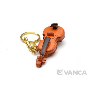 Violin Leather Keychain(L)