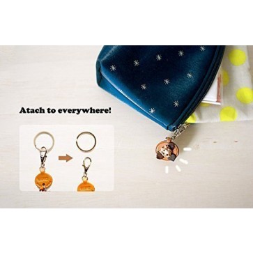 Brussel Griffon Leather Dog Keychain