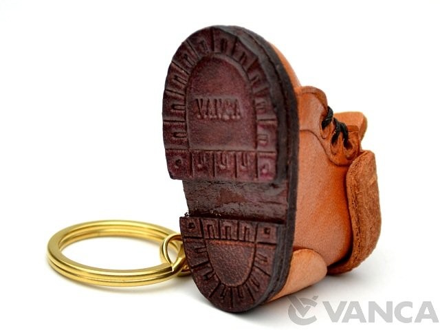 Mountain Climbing Boot Leather Keychain(L)