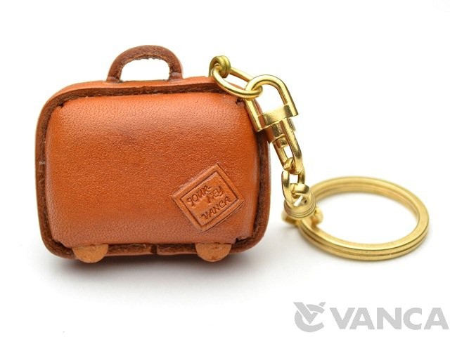 Suitcase Leather Keychain(L)