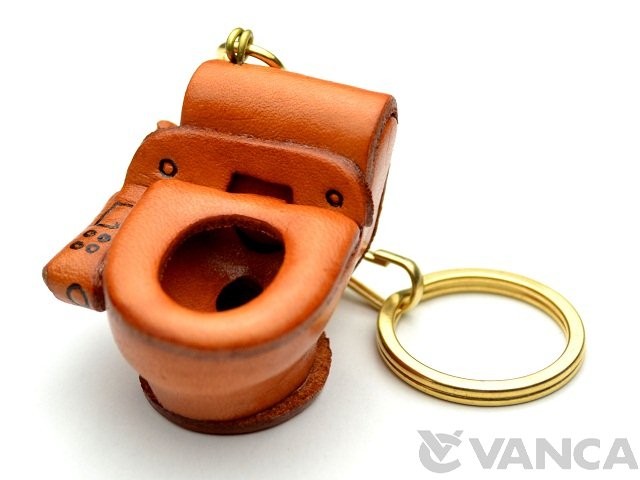 Toilet Bowl Leather Keychain(L)