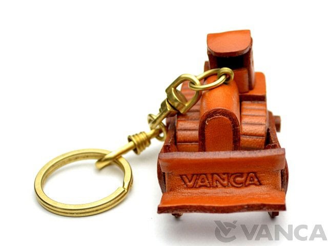 Bulldozer Leather Keychain(L)