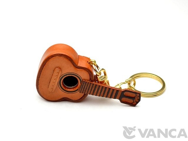 Guitar Leather Keychain(L)