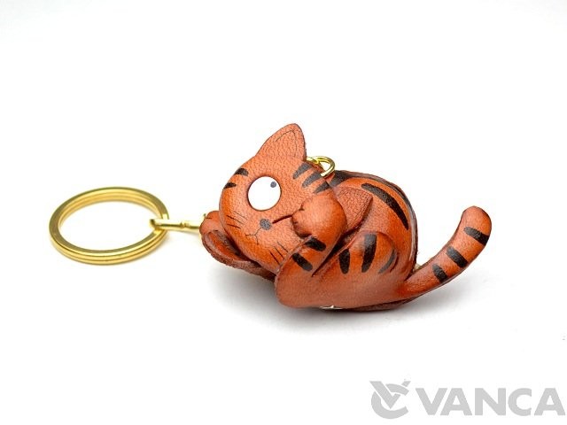 Cat Leather Keychain(L)