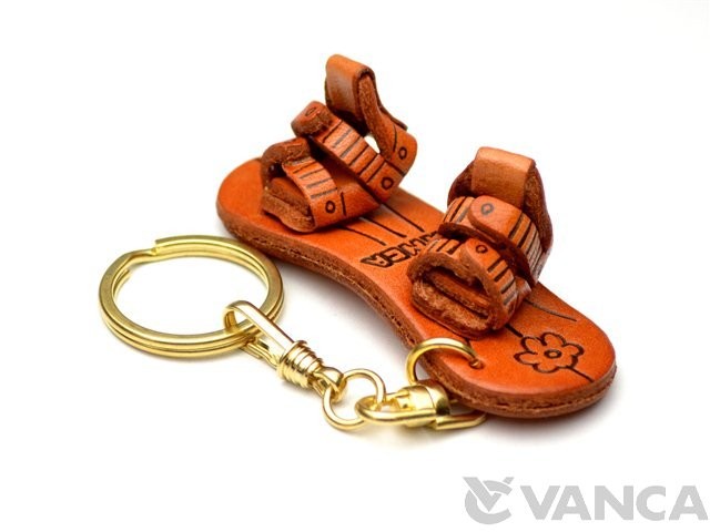 Snowboard Leather Keychain(L)