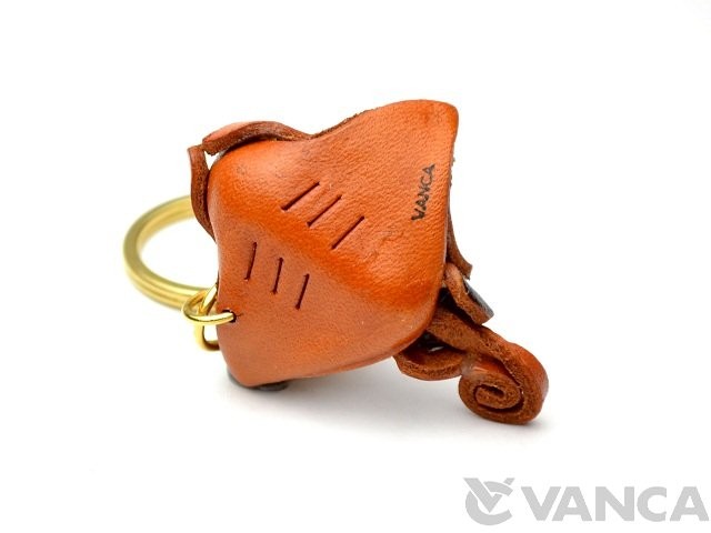Manta Ray Leather Keychain(L)