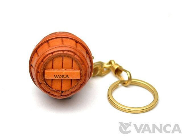 Barrel Leather Keychain(L)