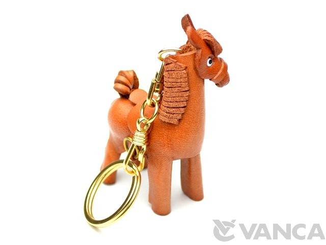 Pony Leather Keychain(L)