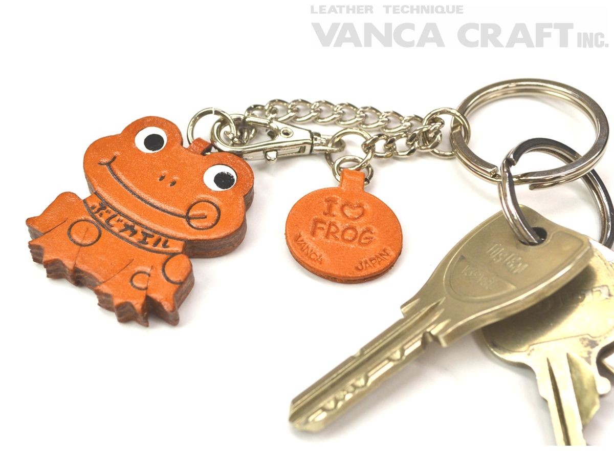 Frog Leather Ring Charm