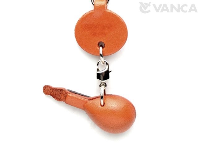 Mandolin Leather Keychain