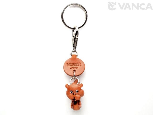 Squirrel Japanese Leather Keychains Animal