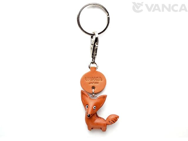 Fox Japanese Leather Keychains Animal