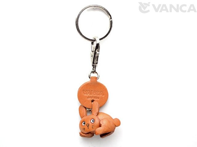 Rabbit Japanese Leather Keychains Animal