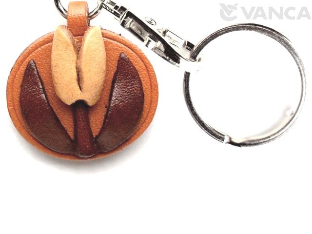 Tulip Leather Flower Keychain