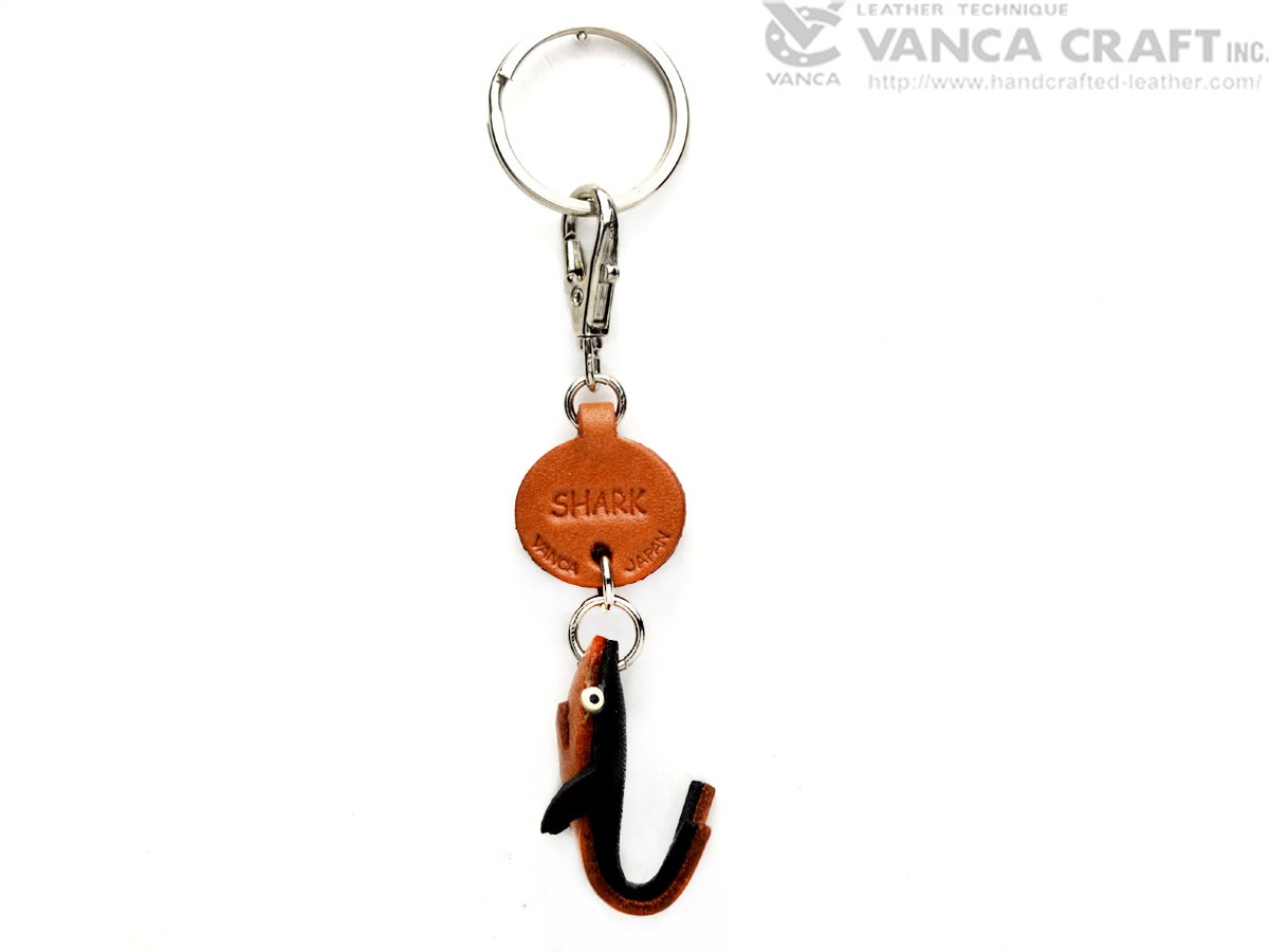Shark Japanese Leather Keychains Fish