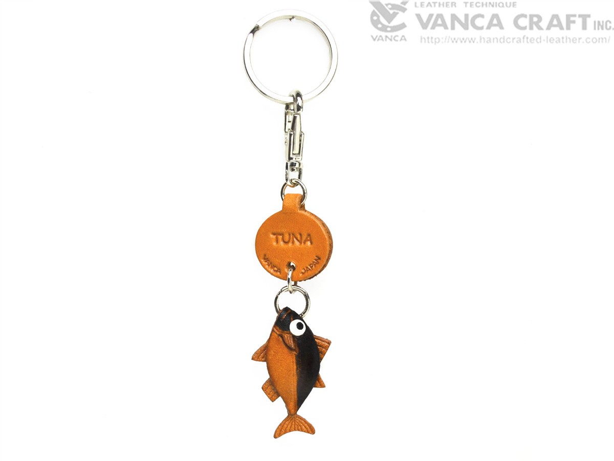 Tuna Japanese Leather Keychains Fish