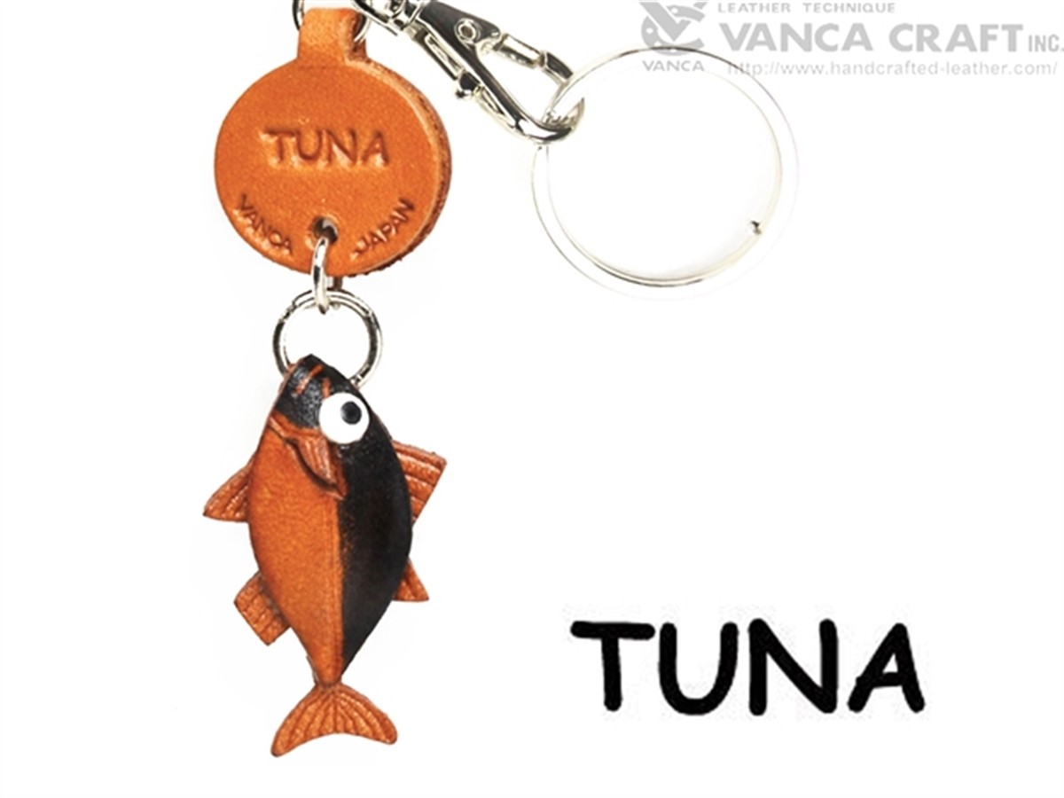 Tuna Japanese Leather Keychains Fish