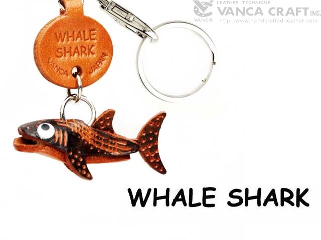 Whale shark Japanese Leather Keychains Fish